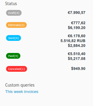 Filters and queries | RedmineUP Help | Invoices plugin documentation